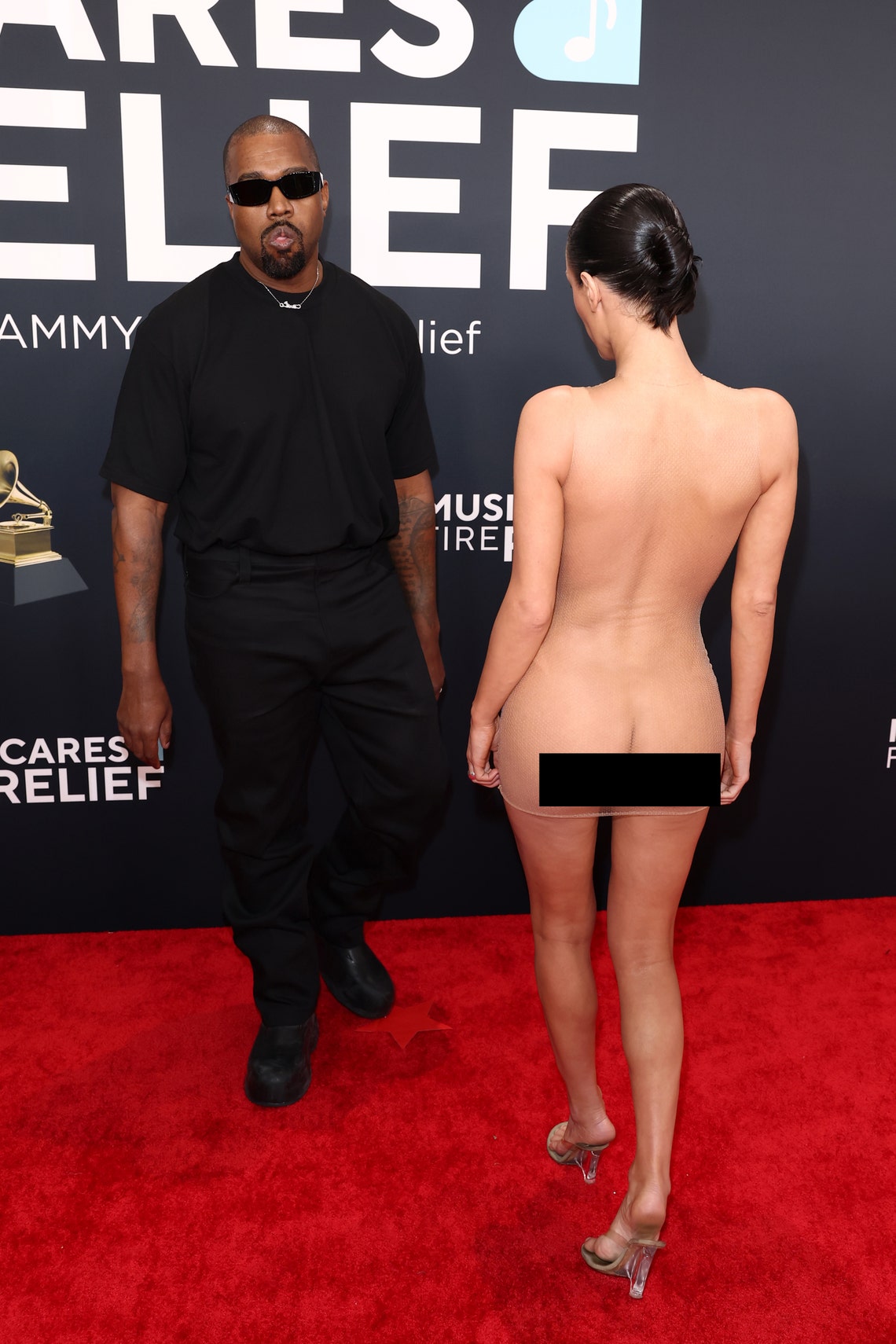 See Bianca Censori's NSFW Grammys Look from Every Angle