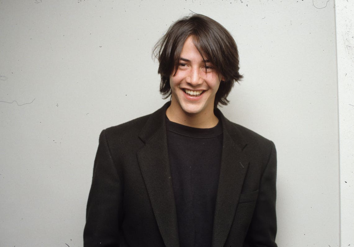 Keanu Reeves Happy and Smiling Through the Years