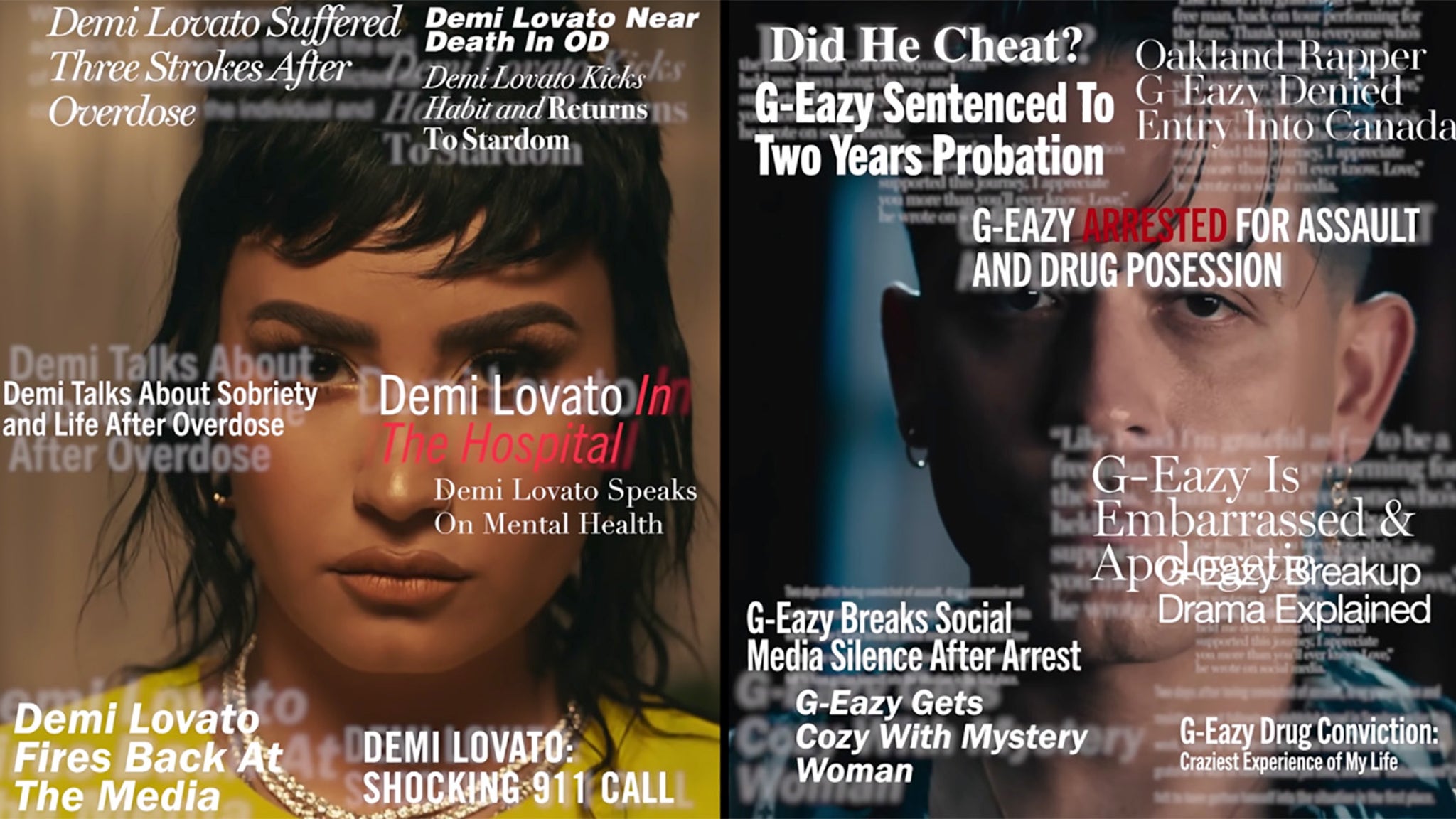 Demi Lovato & G-Eazy Confront Past Headlines In Breakdown Music Video