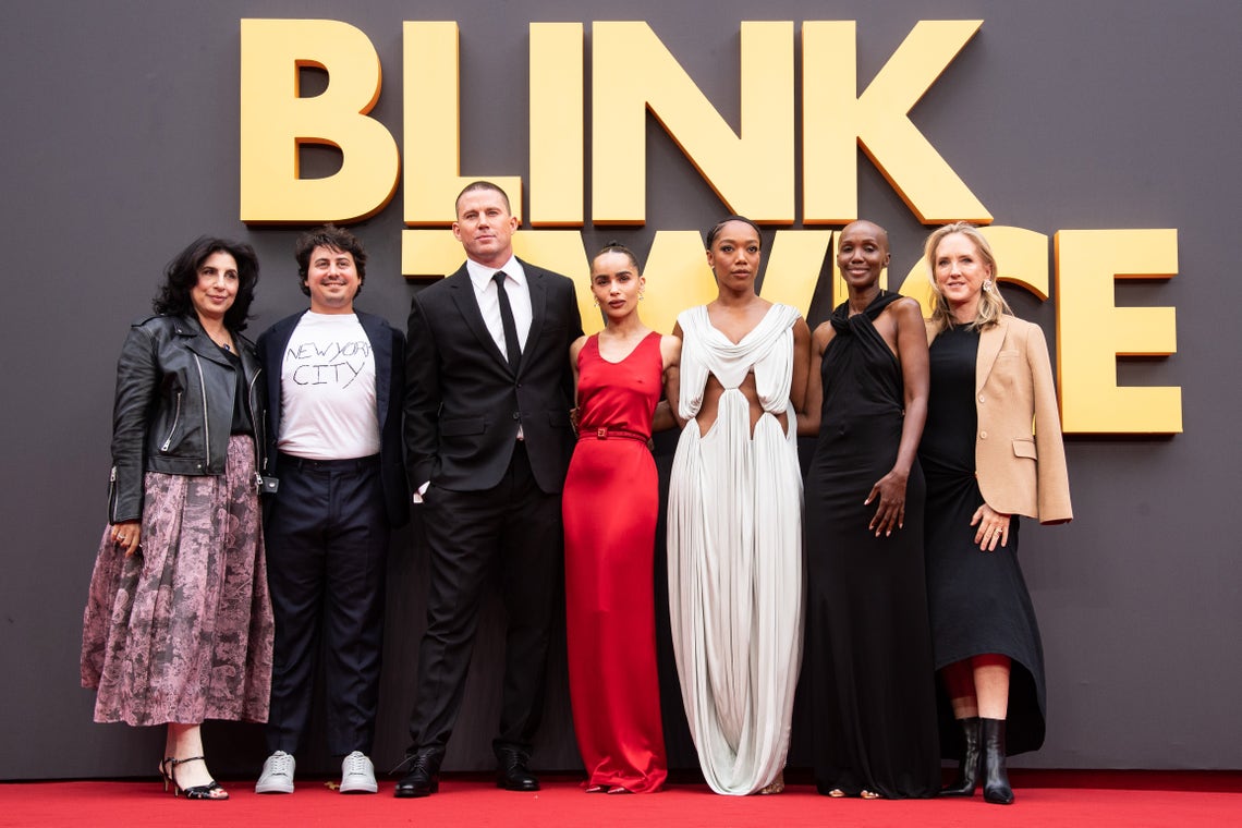 Lenny Kravitz Supports Daughter Zoe at Blink Twice UK Premiere