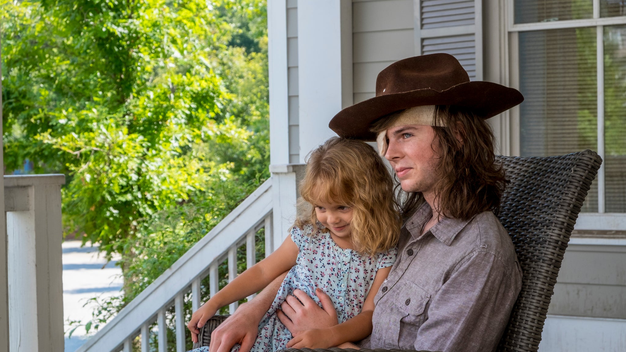Cry Over These Photos of Carl's Goodbye on 'The Walking Dead'