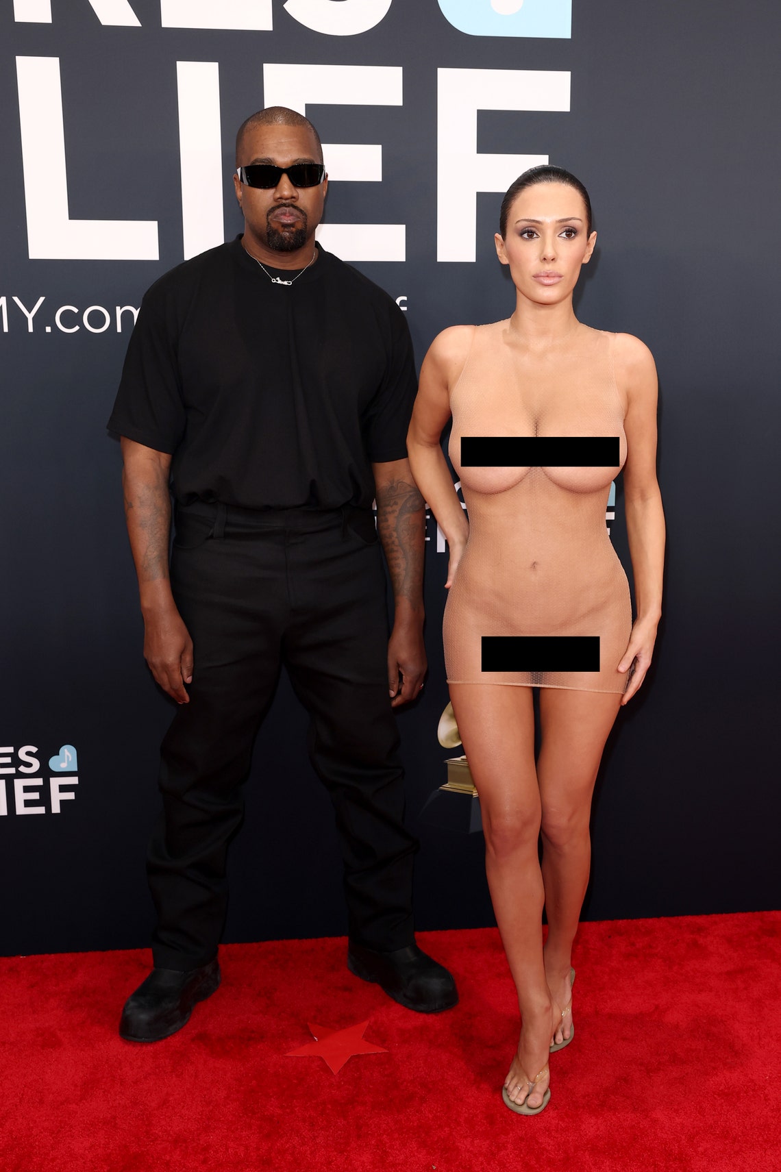See Bianca Censori's NSFW Grammys Look from Every Angle