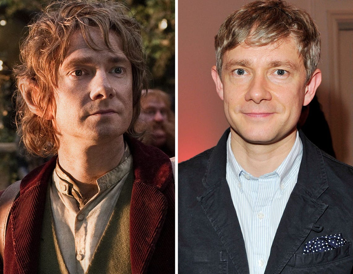 "The Hobbit" Cast: With and Without Makeup
